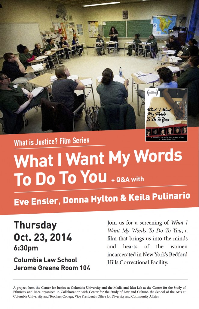 What I Want My Words to Do You Screening and Discussion - The Center ...