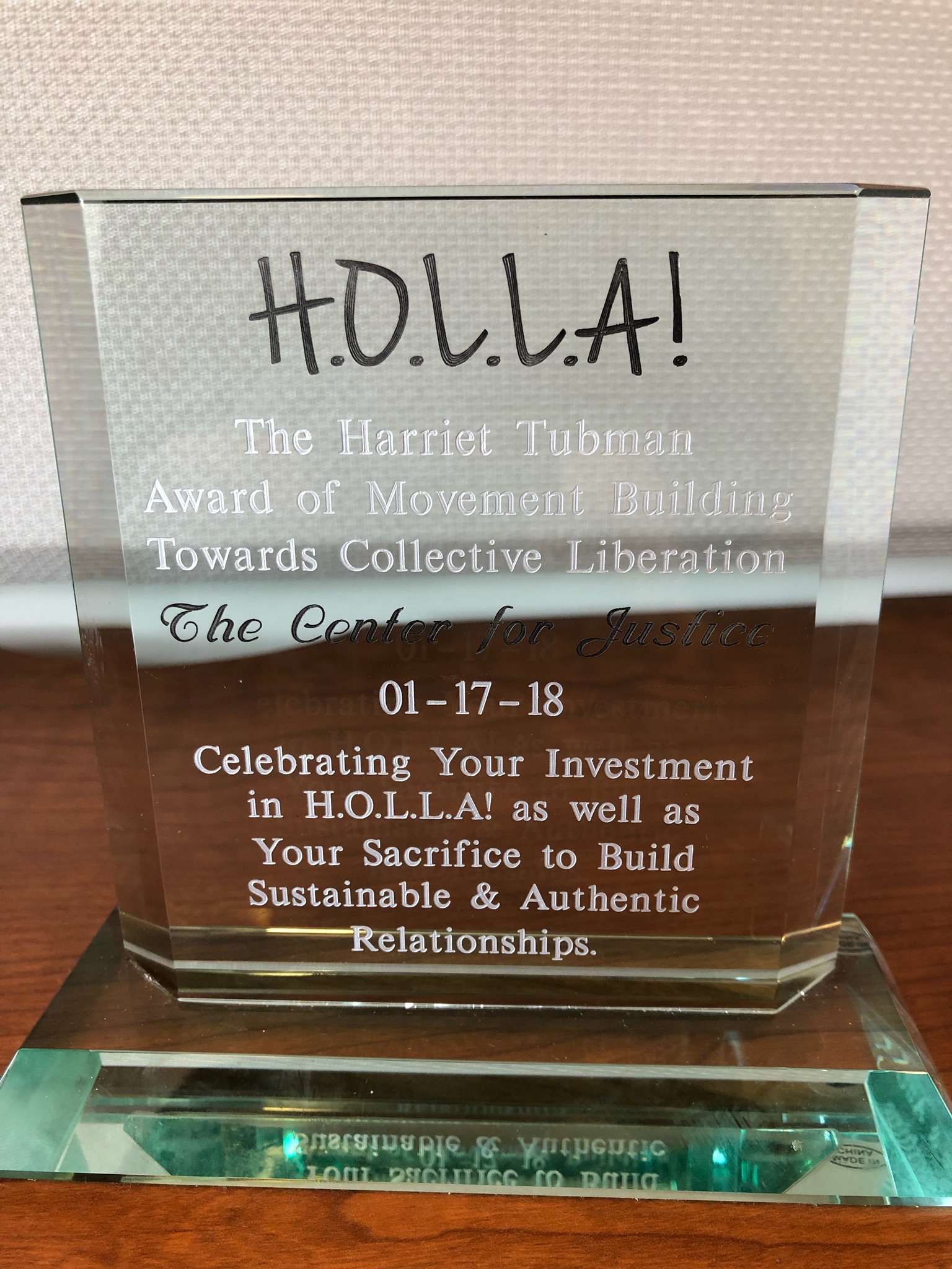 Center for Justice receives Harriet Tubman Award of Movement Building ...