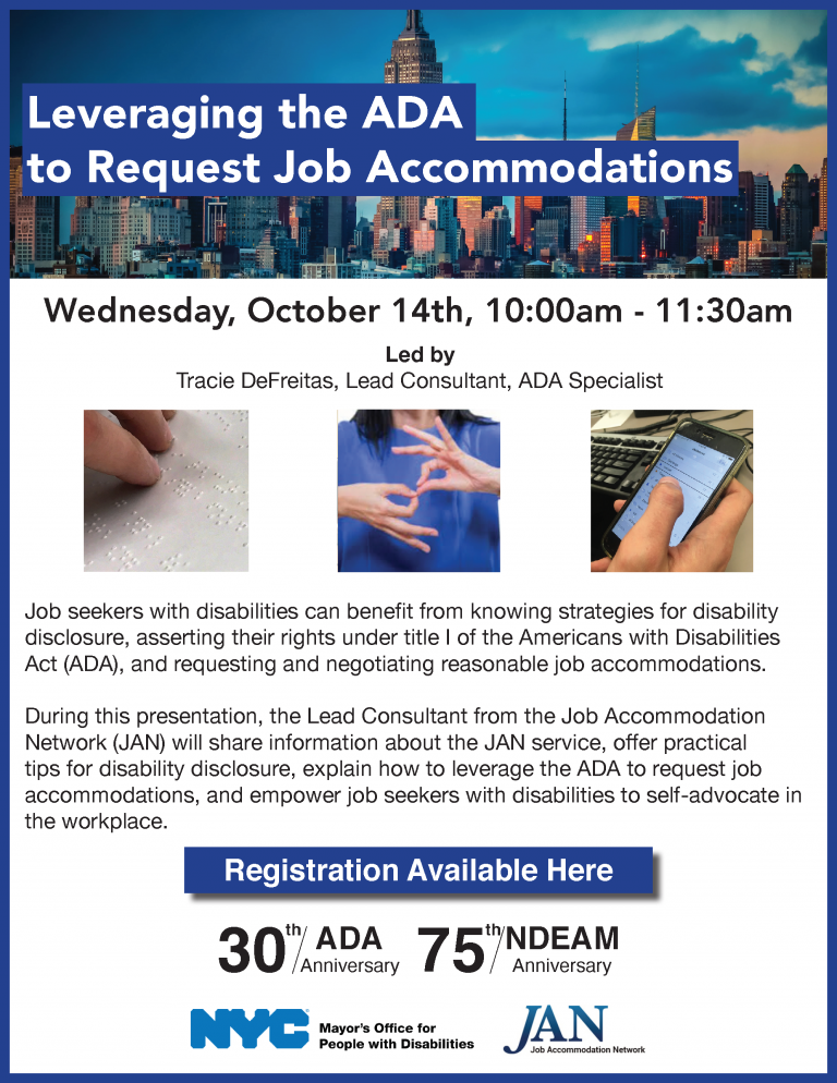 Leveraging the ADA to Request Job Accommodations | Wednesday, October ...