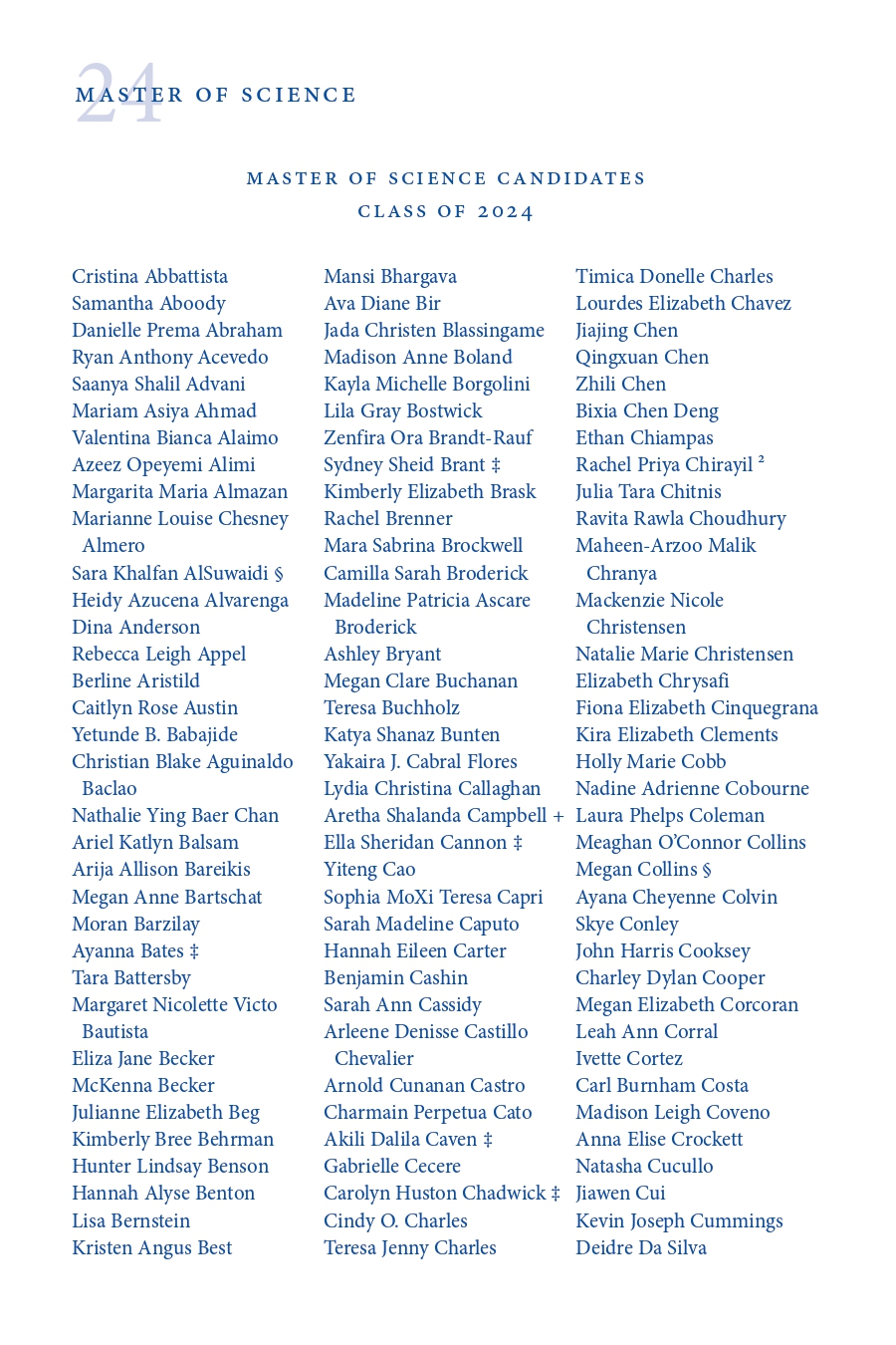 Graduation Program 2024 – CSSW Office of Student Services