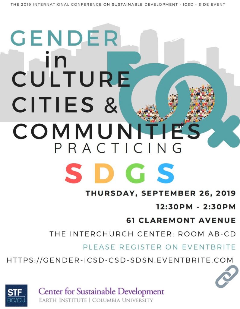 Gender in Culture Cities &Communities Practicing SDGs – Eco Ambassador ...