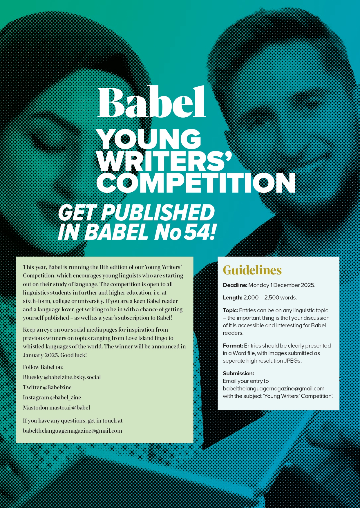 Babel’s Young Writers’ Competition – CLAUSE