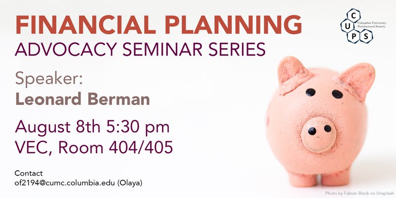 Financial Planning Seminar Series – Columbia University Postdoc Society ...
