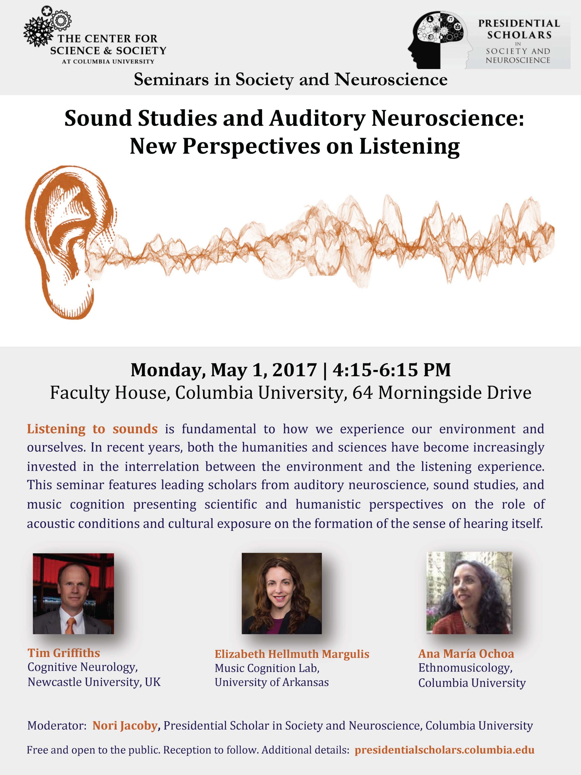 Auditory Neuroscience - Poster - The Center for Science & Society at ...