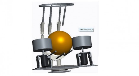 Ball Delivery System – Front View – MECE – E3430 SENIOR DESIGN PROJECT