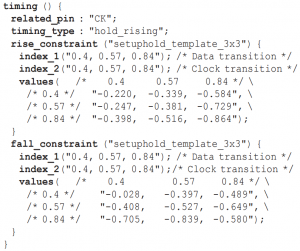 Sequential cells timing models