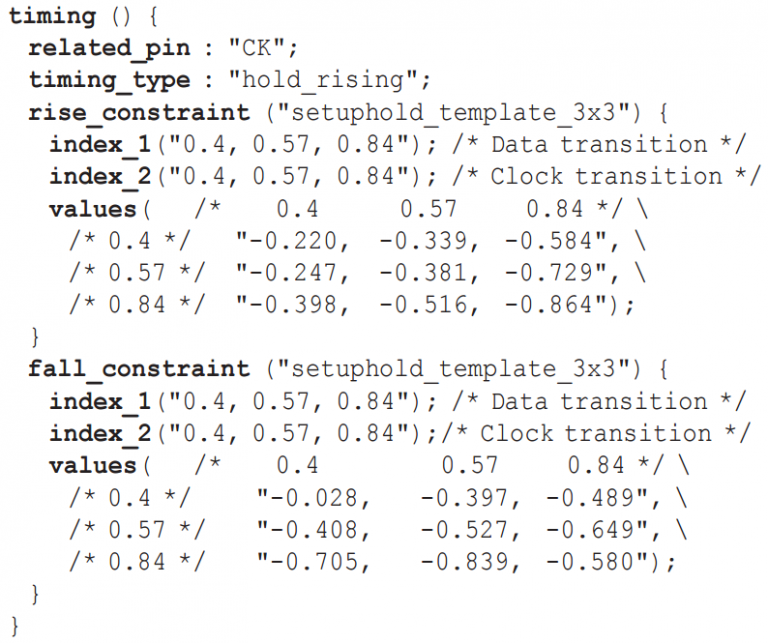 Sequential cells timing models