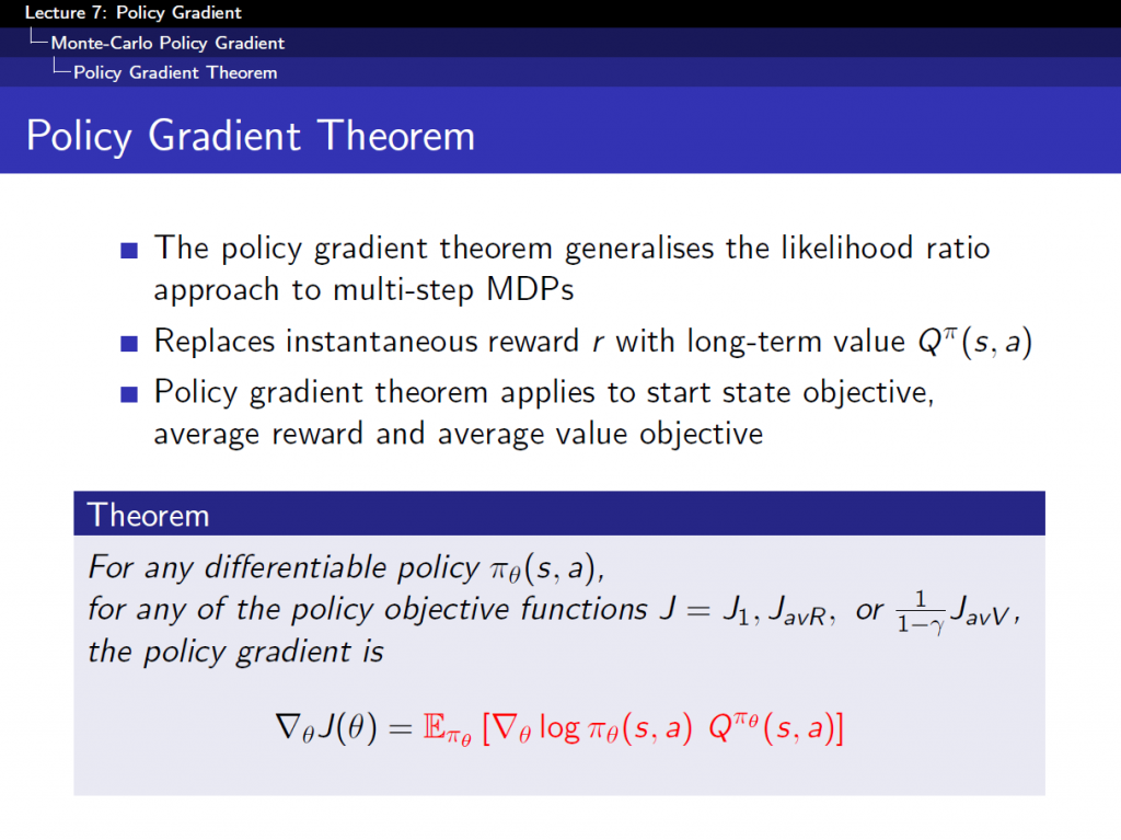 Policy Gradient Methods